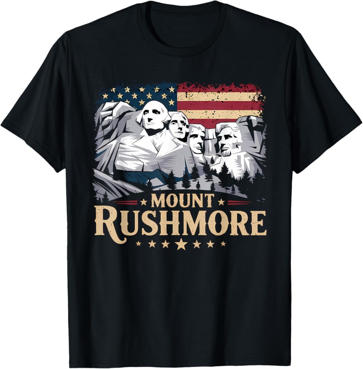 Hot Trending T-Shirt With Mount Rushmore South Dakota Vintage Monuments ...