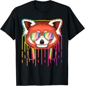 Hot Trending T-Shirt With Music Red Panda Dj With Headphones Musical ...