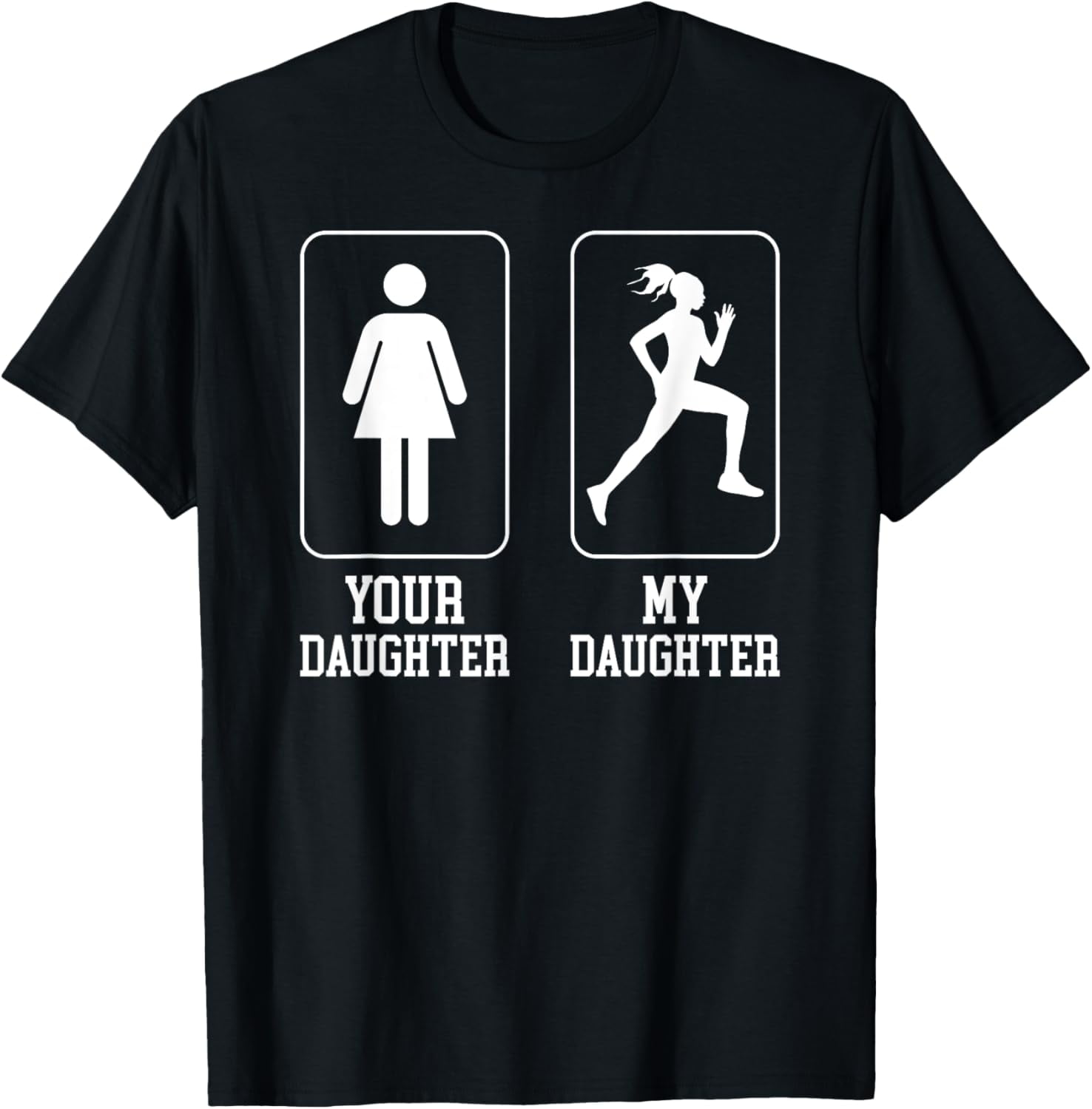 Hot Trending T-Shirt With My Daughter Track And Field Dad Track Father ...