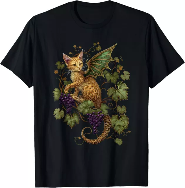 Hot Trending T-Shirt With Mystical Orange Tabby Dragon Cat Fae With ...