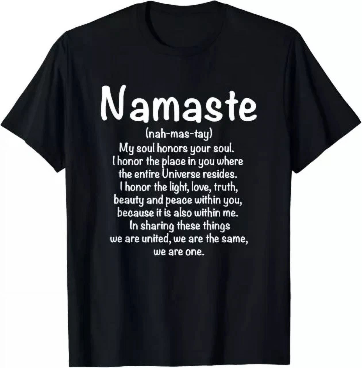 Hot Trending T-Shirt With Namaste Definition Yoga Meditation Buddhist ...