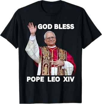Hot Trending T-Shirt With New Pope Leo Xiv Catholic Gifts Merch ...