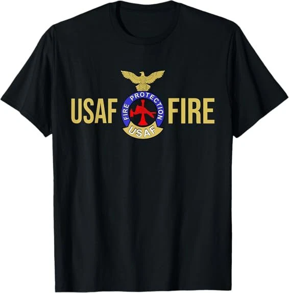Hot Trending T-Shirt With New! Us Air Force Usaf Fire Protection Rescue ...