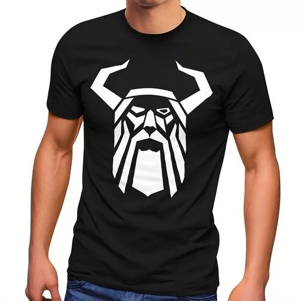Hot Trending T-Shirt With Odin Helmet Warrior Valhalla Fashion Street ...