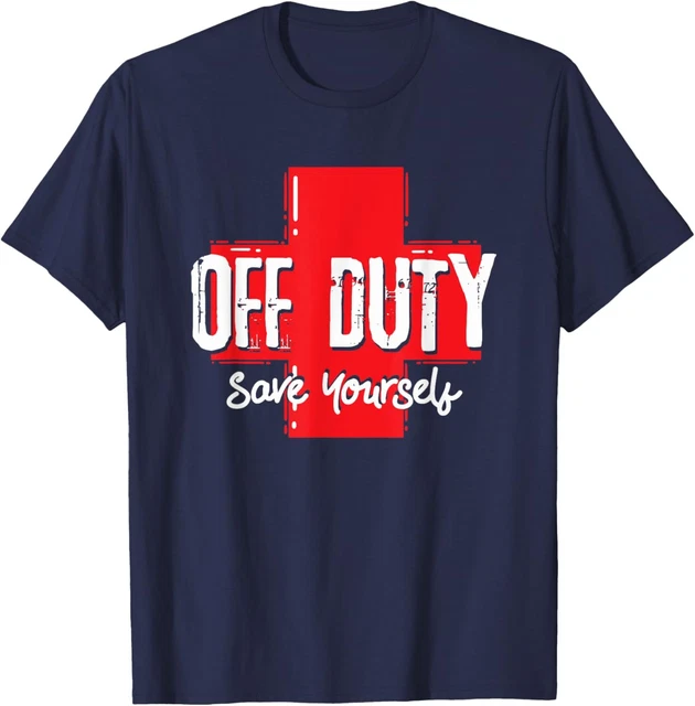 Hot Trending T-Shirt With Off Duty Swimming Guard, Save Yourself, Funny ...