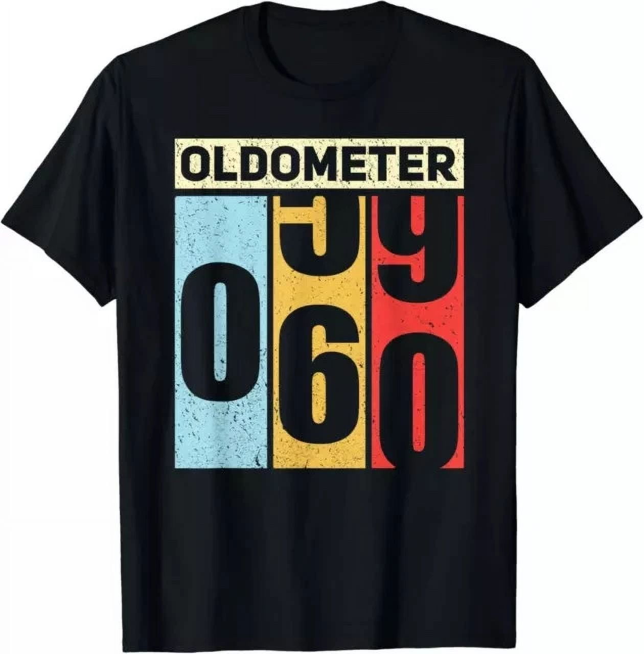 Hot Trending T-Shirt With Oldometer 59-60 Funny 60Th Birthday Odometer ...