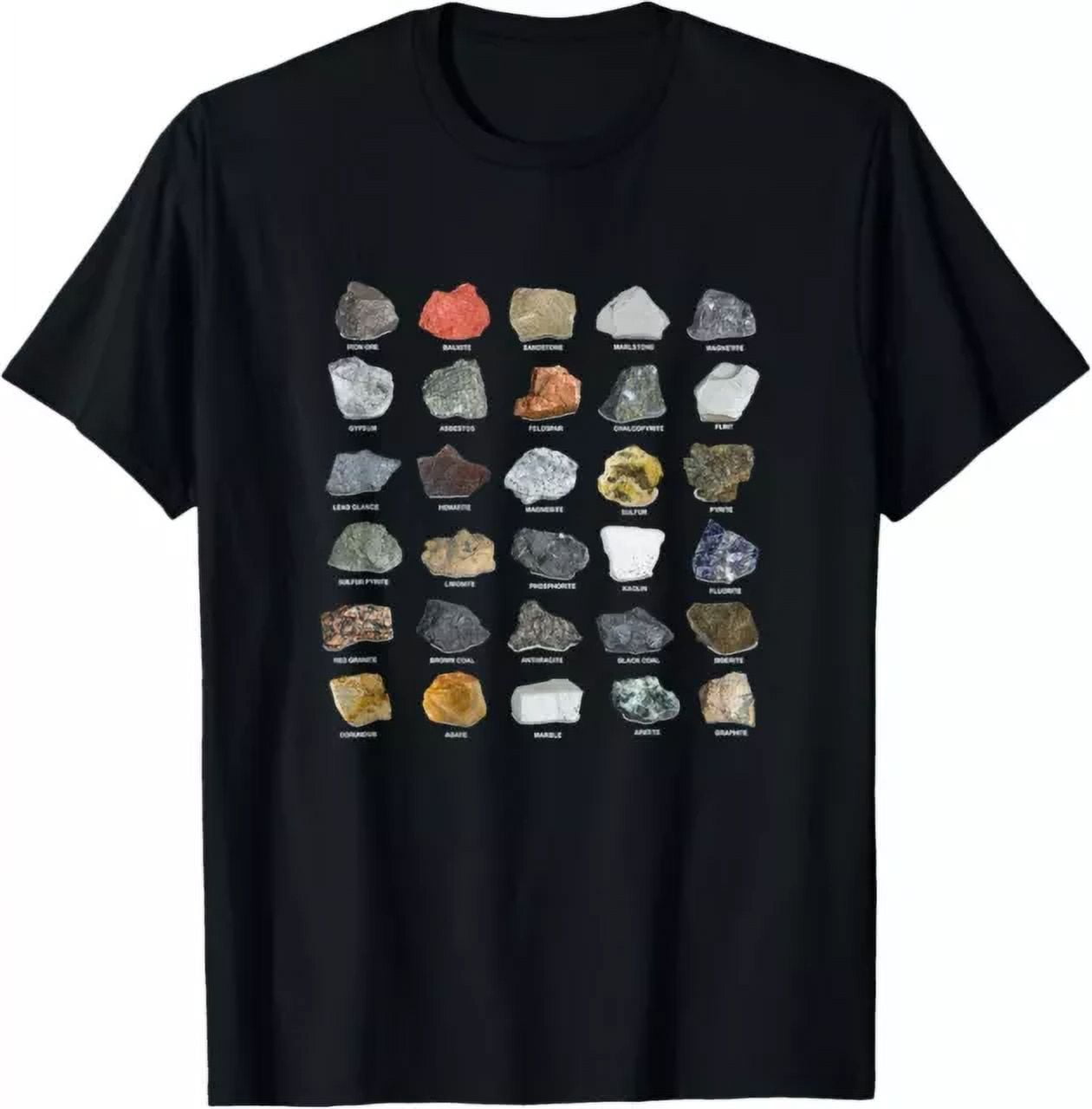Hot Trending T-Shirt With Ores Minerals Gems And Crystals Rock Collecting Design Preview Only ...