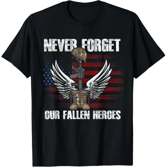 Hot Trending T-Shirt With Our Fallen Heroes Veterans Memorial Day ...