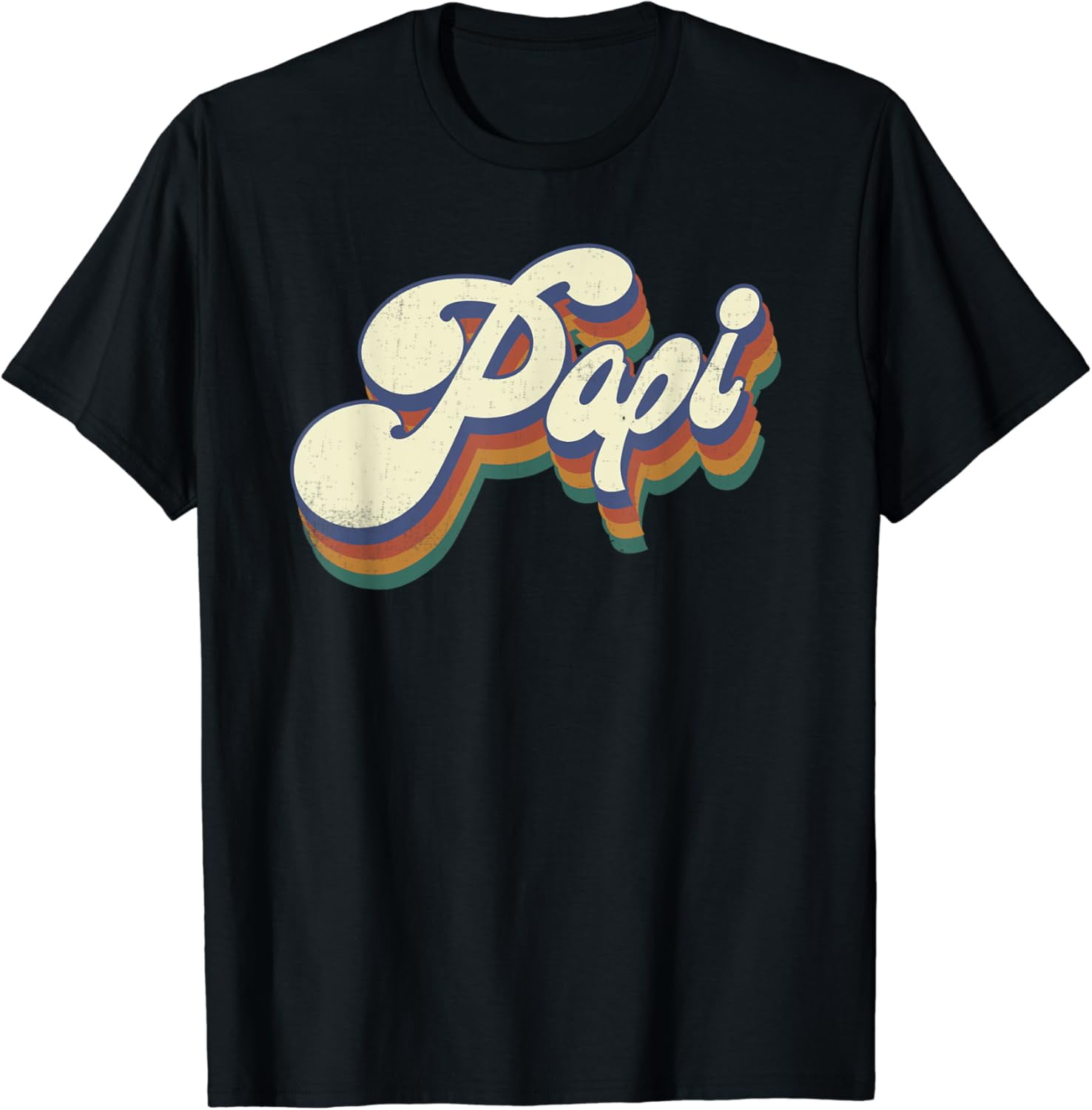 Hot Trending T-Shirt With Papi Gifts Retro Vintage Father'S Day Papi - Walmart.com