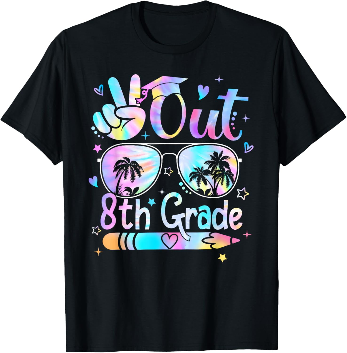 Hot Trending T-Shirt With Peace Out Eighth Grade Cute Tie Dye Styles ...
