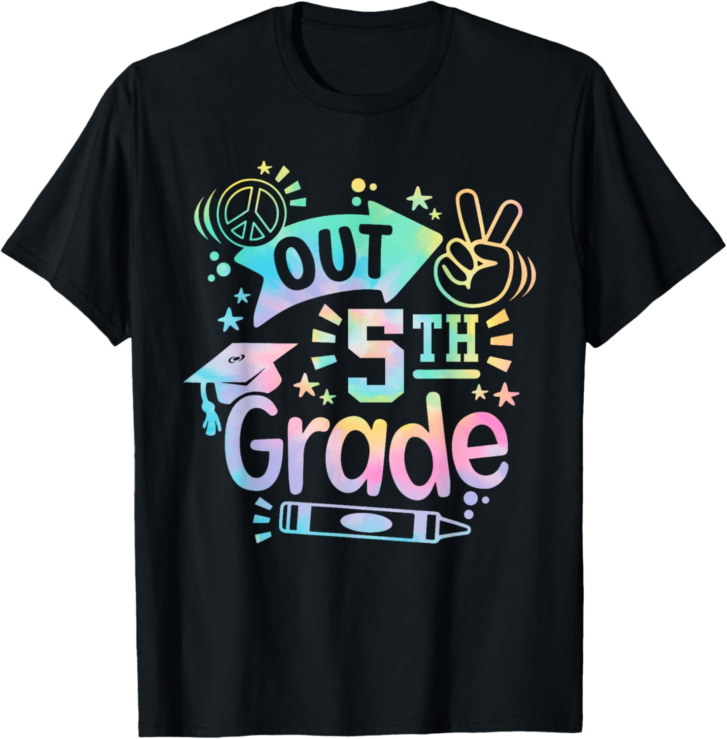 Hot Trending T-Shirt With Peace Out Fifth Grade Last Day Of School 5Th ...