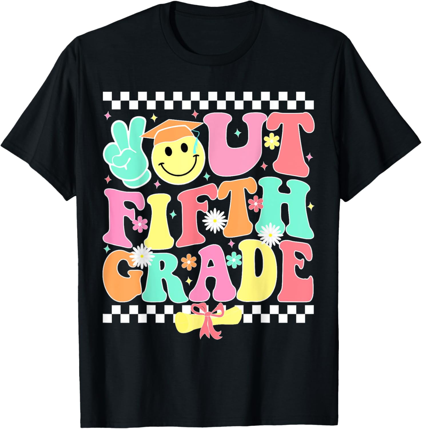Hot Trending T-Shirt With Peace Out Fifth Grade Last Day Of School ...