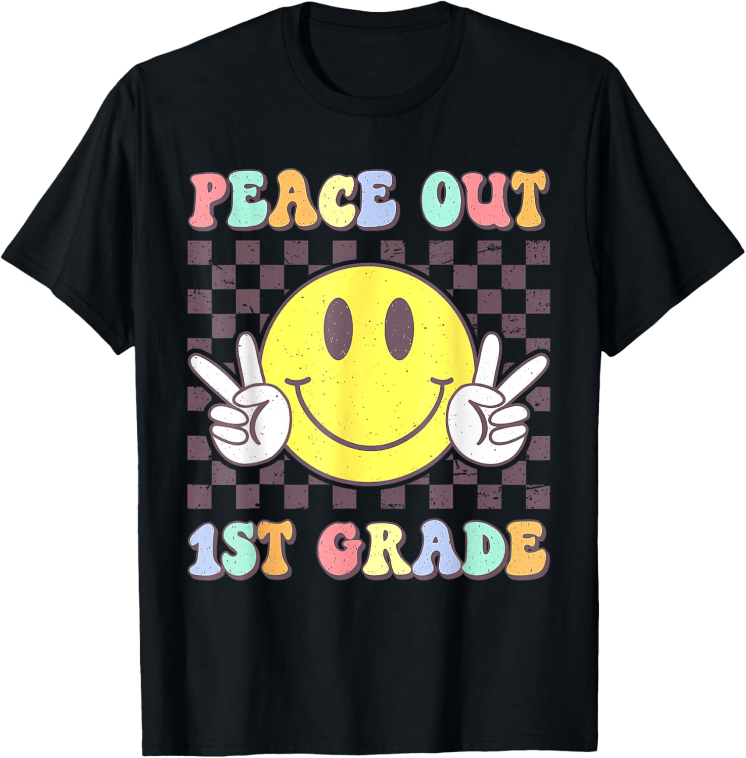 Hot Trending T-Shirt With Peace Out First Grade Cute Groovy Last Day Of ...