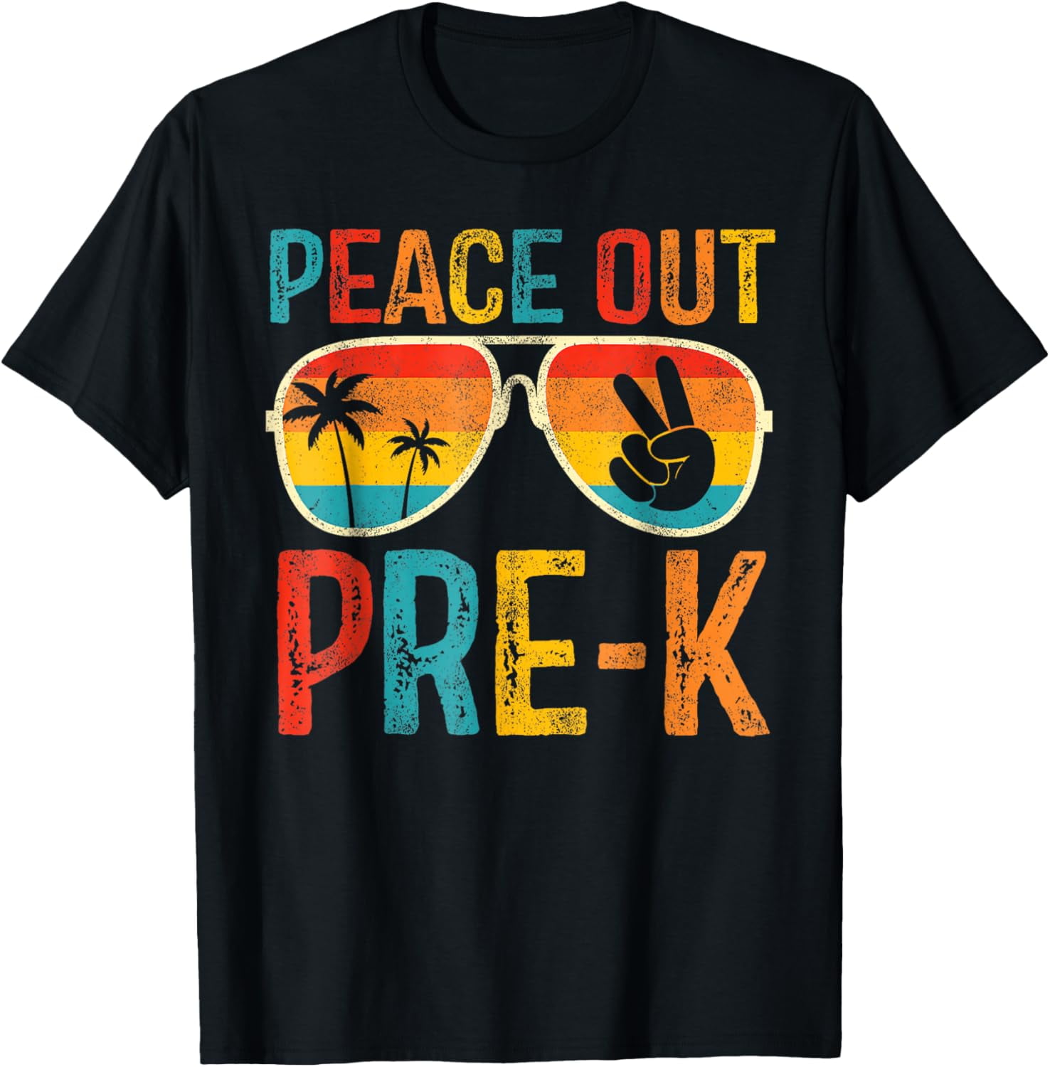 Hot Trending T-Shirt With Peace Out Pre-K Retro Graduation Last Day Of ...