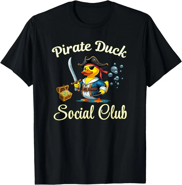 Hot Trending T-Shirt With Pirate Duck Social Club Hunting Hiding ...