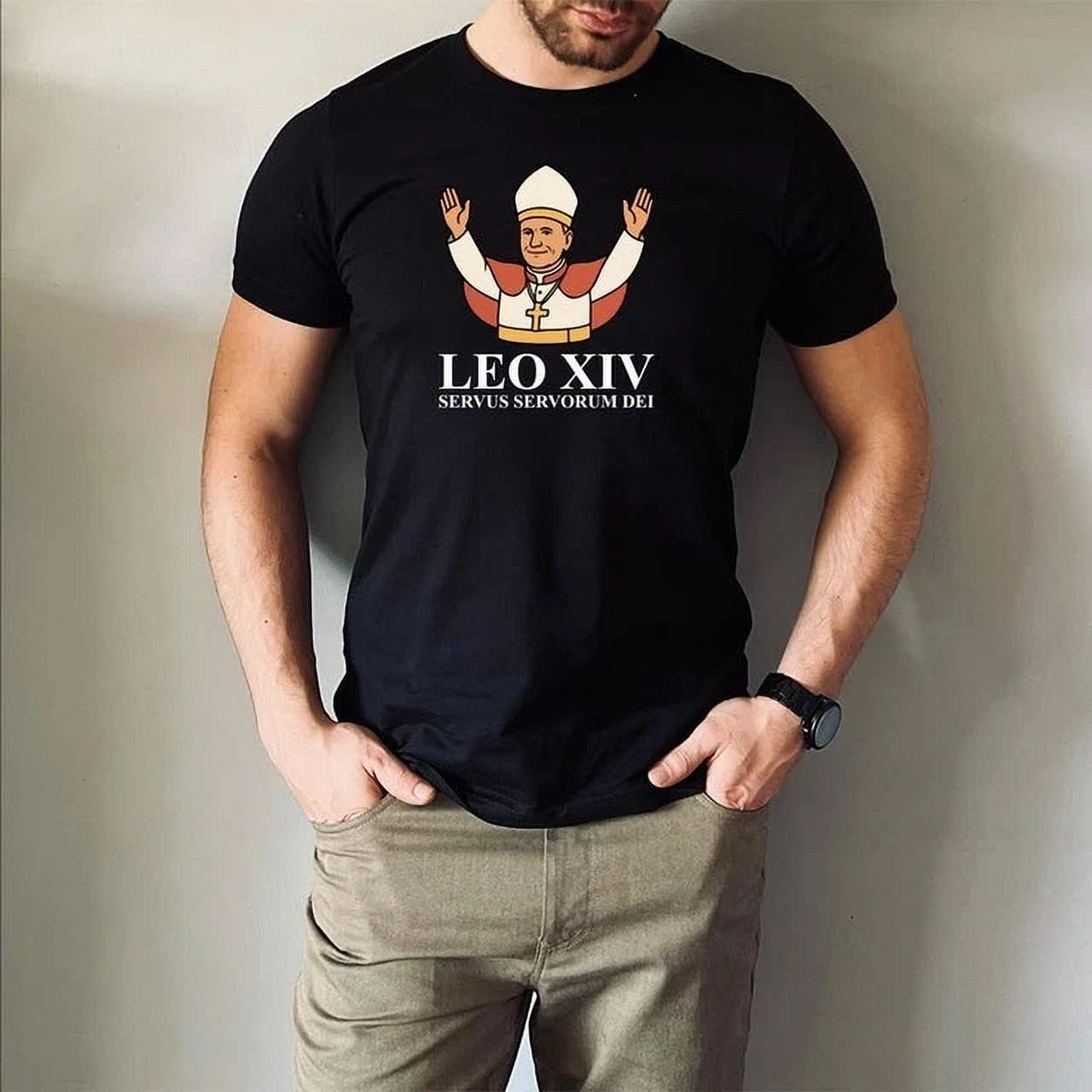 Hot Trending T-Shirt With Pope Leo Xiv New Pope 2025 Robert Prevoscatholic Design Preview Only ...