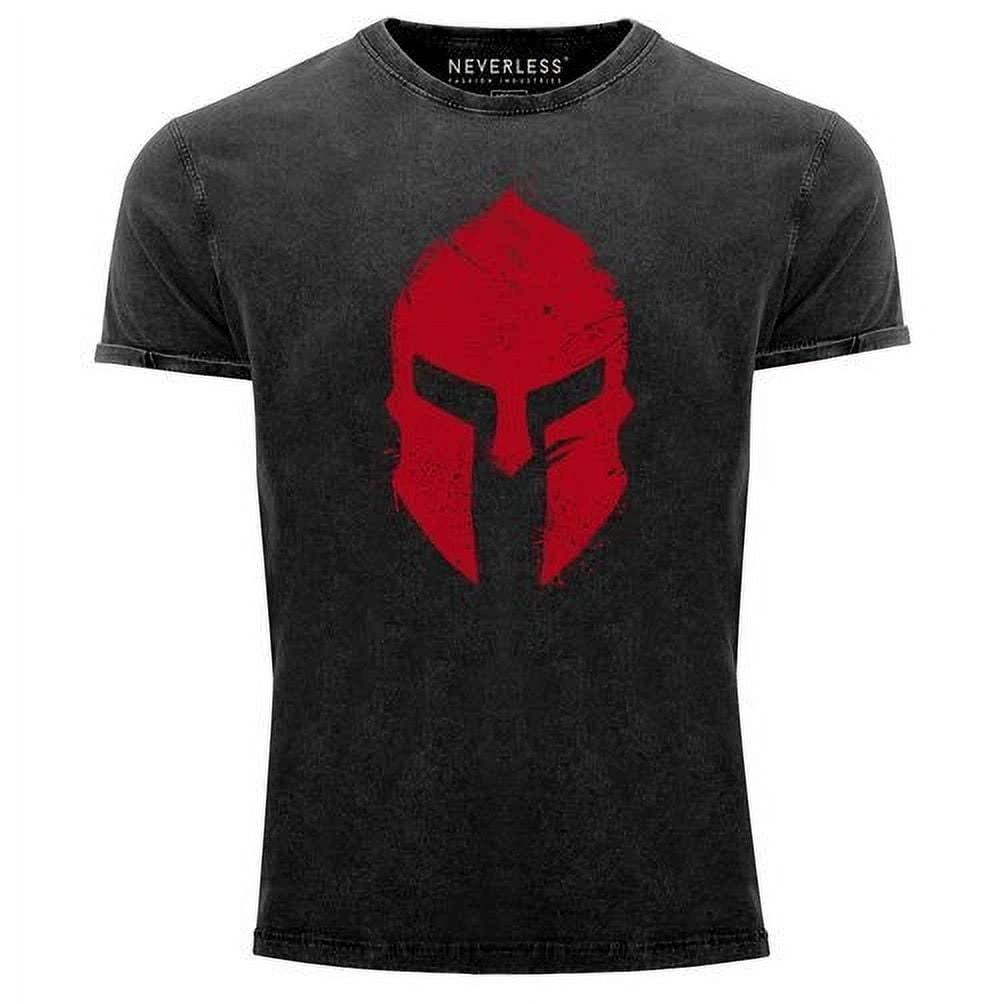 Hot Trending T-Shirt With Print Sparta Helmet Print Gladiator Warrior ...