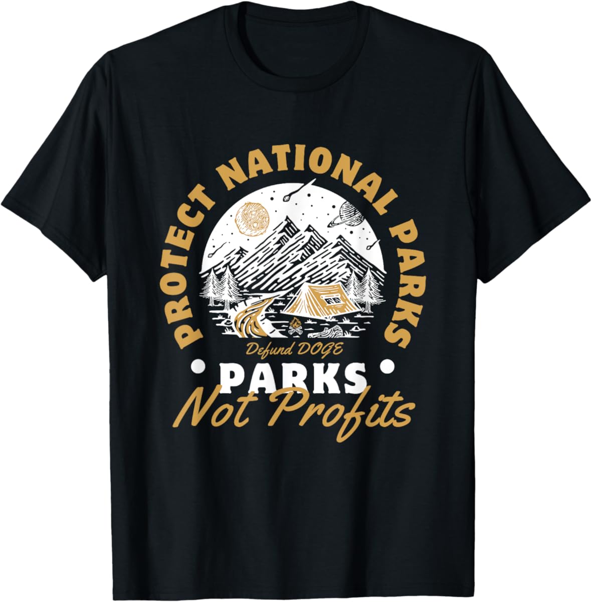Hot Trending T-Shirt With Protect National Parks Defund Doge Parks Not ...