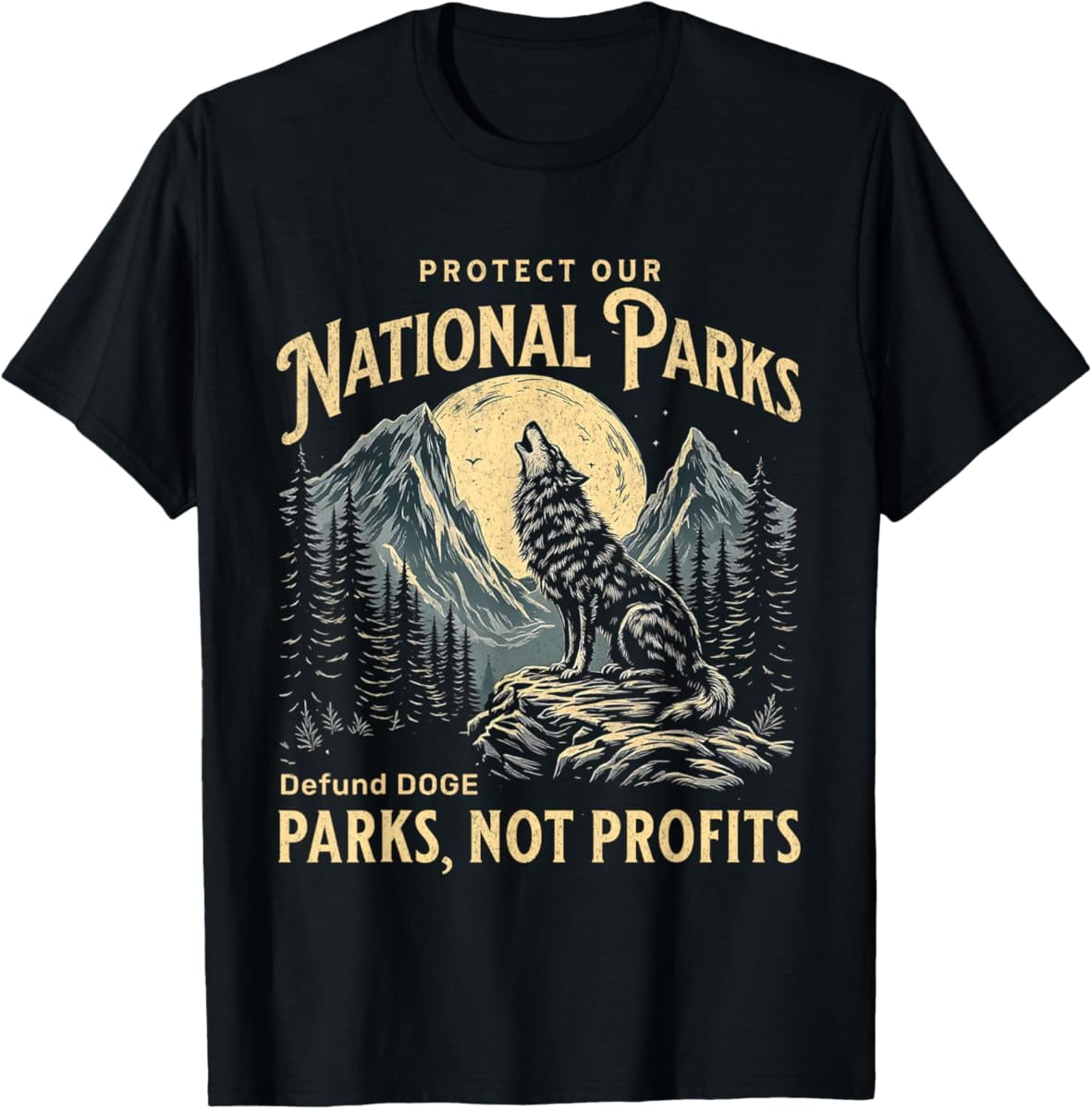 Hot Trending T-Shirt With Protect Our National Parks Defund Doge Parks ...