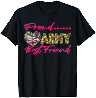Hot Trending T-Shirt With Proud Army Best Friend Camo Us Flag Dog Tag ...