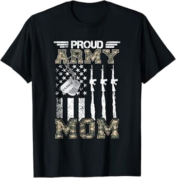 Hot Trending T-Shirt With Proud Army Mom Us Army Mom Gifts Army ...
