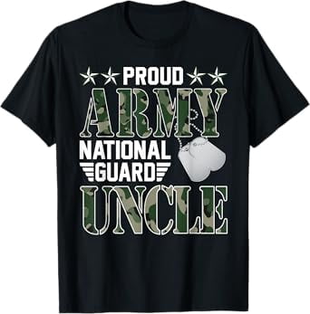 Hot Trending T-Shirt With Proud Army National Guard Uncle Military ...
