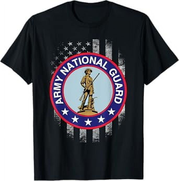 Hot Trending T-Shirt With Proud Army National Guard Usa Heart Flag ...
