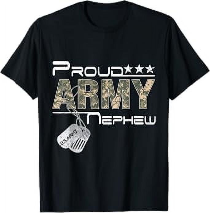 Hot Trending T-Shirt With Proud Army Nephew Army Graduation Nephew Us ...