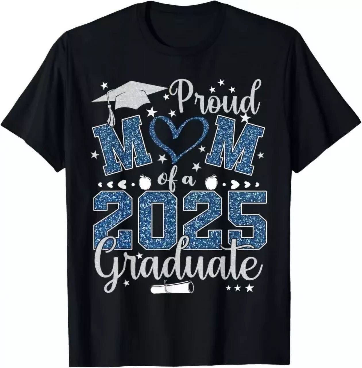 Hot Trending T-Shirt With Proud Mom Of A Clof 2025 Graduate 2025 Senior ...