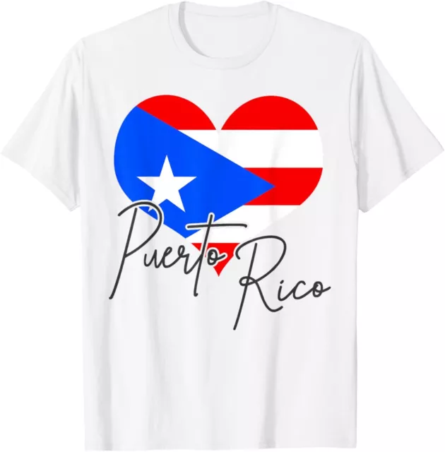 Hot Trending T-Shirt With Puerto Rico Flag Heart Cute Puerto Rican ...