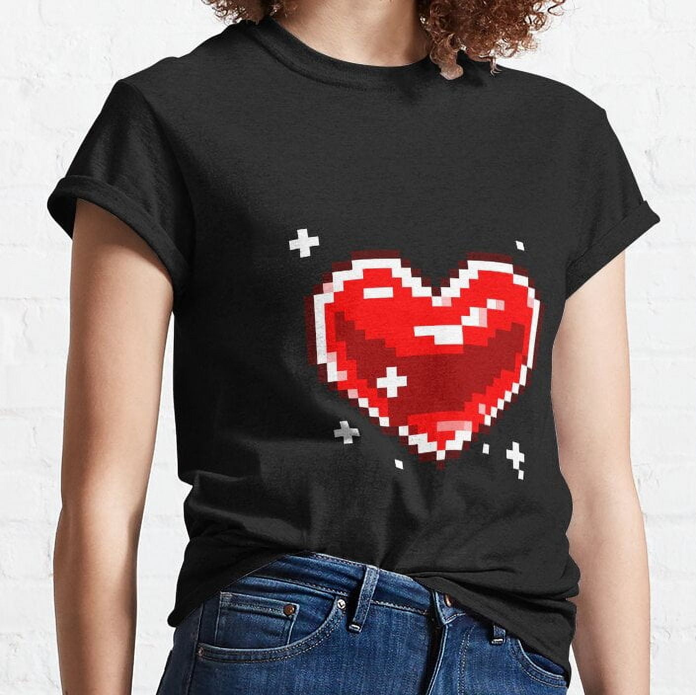 Hot Trending T-Shirt With Red Heart Design Preview Only - Walmart.com