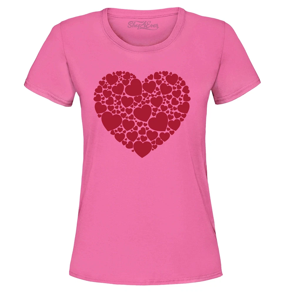 Hot Trending T-Shirt With Red Heart Love Cloud Cluster Valentine'S Day ...