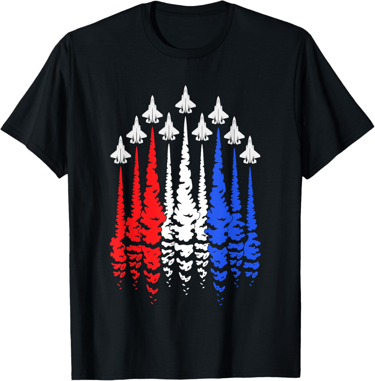 Hot Trending T-Shirt With Red White Blue Patriotic Jets Shirt Usa Men ...