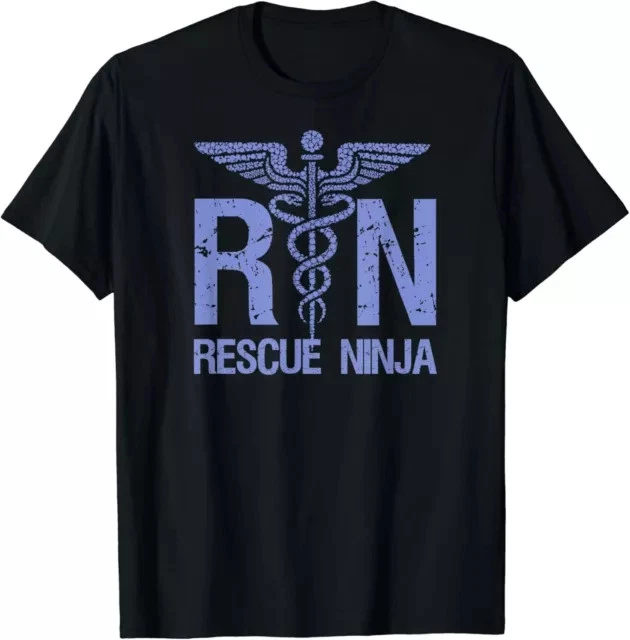 Hot Trending T-Shirt With Rn Rescue Ninja Funny Registered Nurse ...