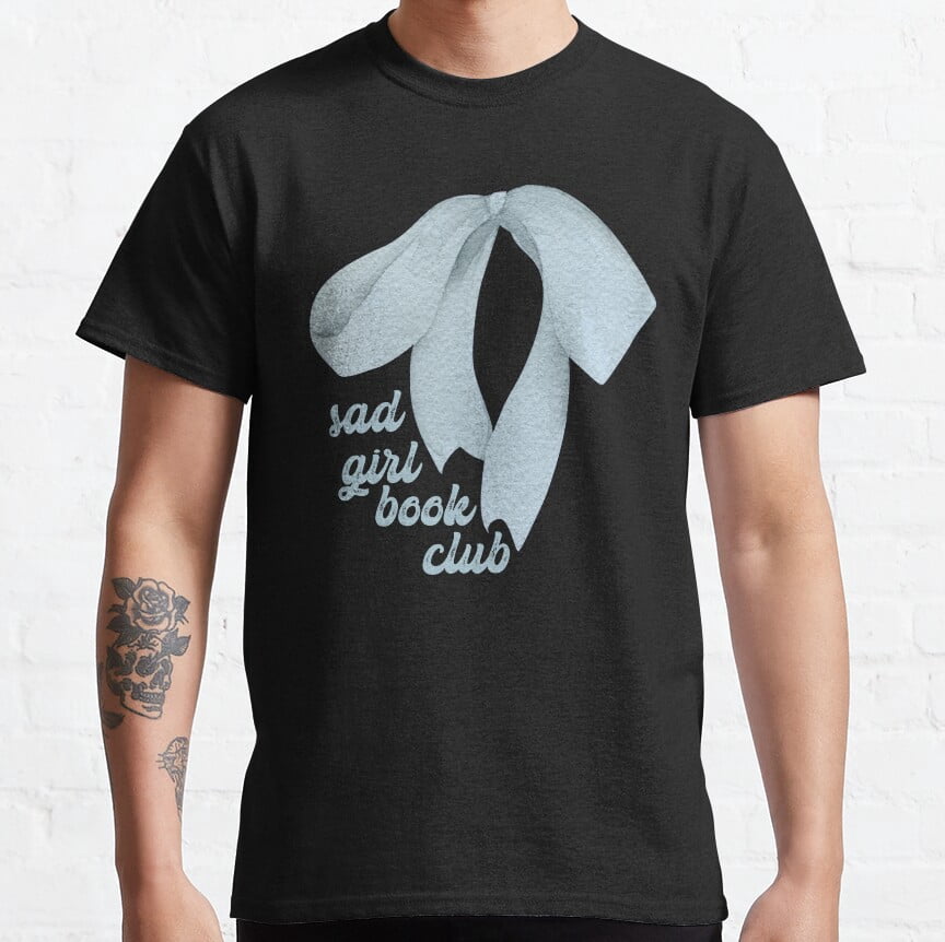 Hot Trending T-Shirt With Sad Book Club - Blue Design Preview Only ...