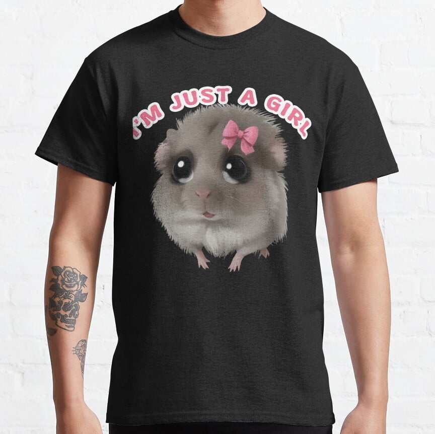 Hot Trending T-Shirt With Sad Hamster I'M Just A | Sad Hamster Design ...