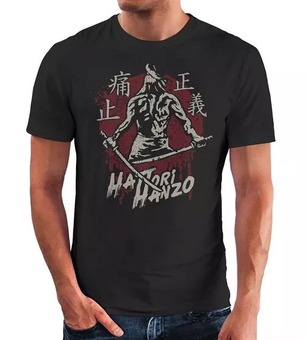 Hot Trending T-Shirt With Samurai Japanese Characters Lettering Hattori ...