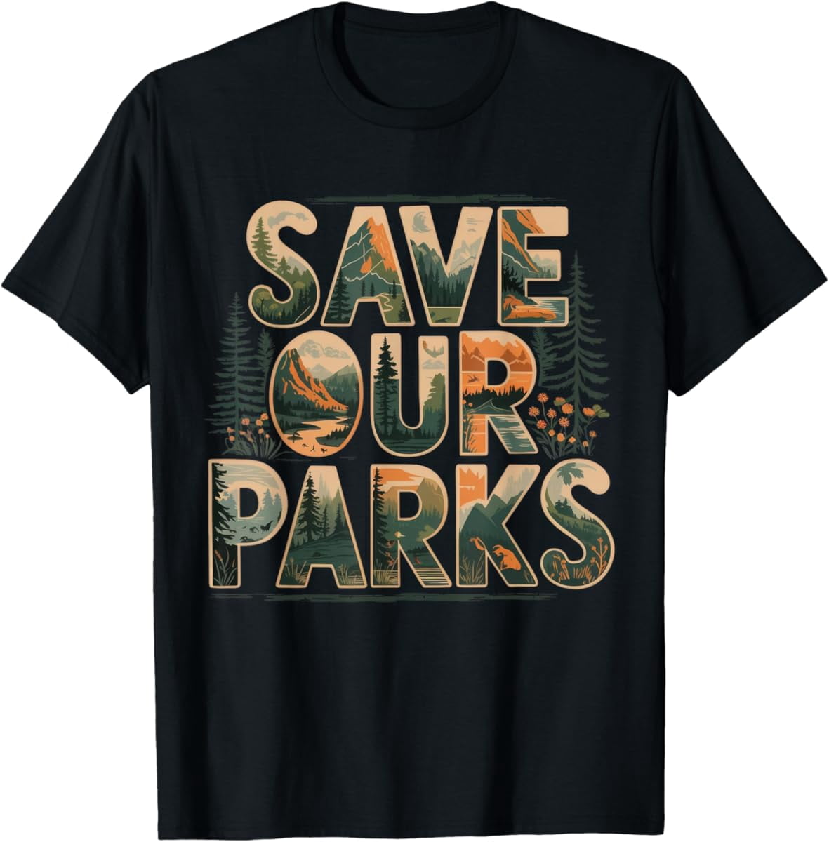 Hot Trending T-Shirt With Save Our Parks Us National Parks Hiking And ...