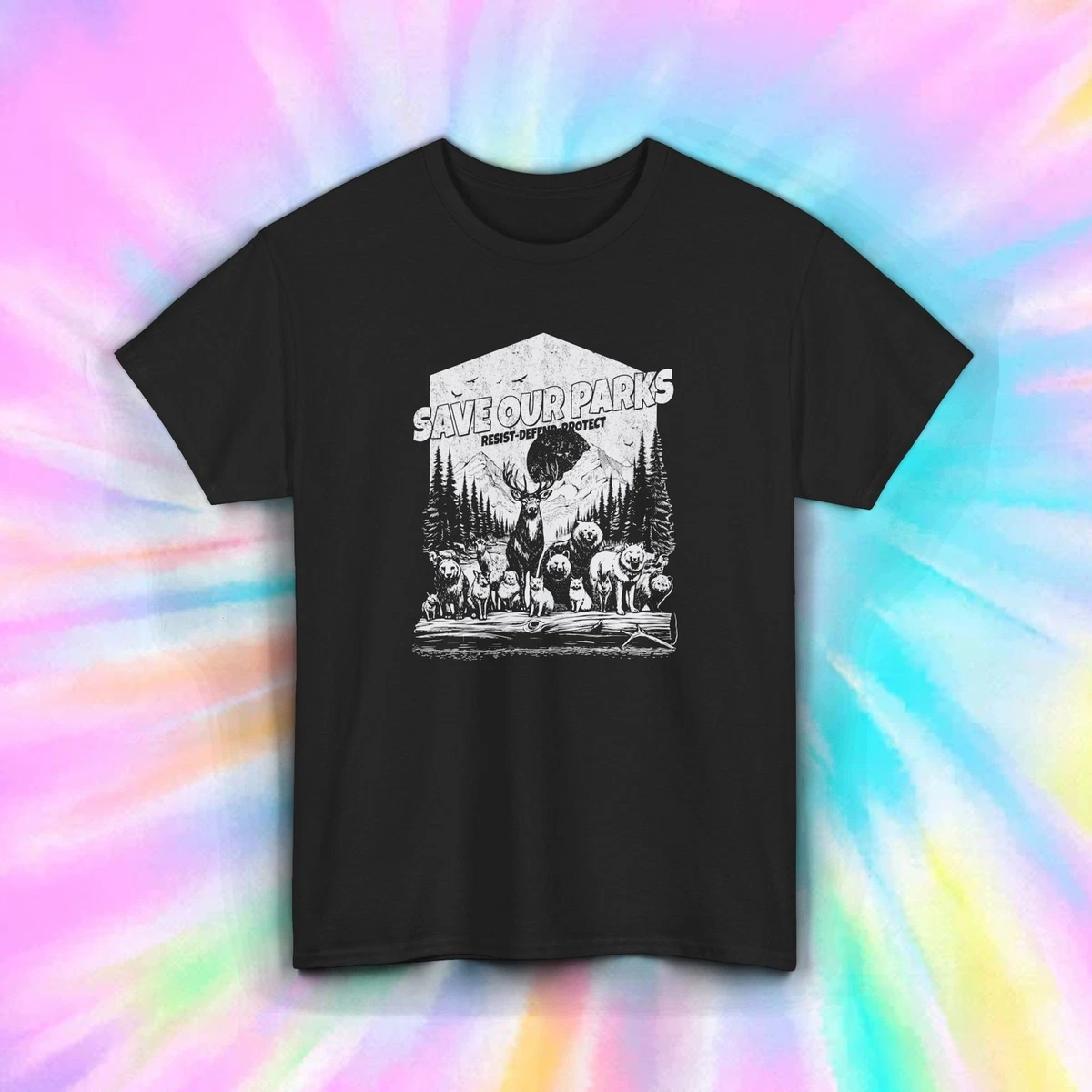 Hot Trending T-Shirt With Save Our Parks Wildlife Forest Elk Bear ...