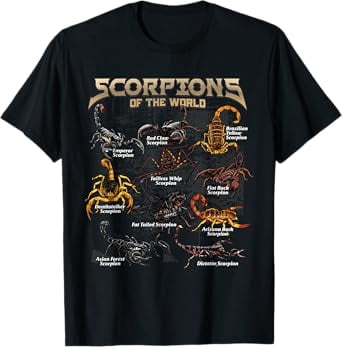 Hot Trending T-Shirt With Scorpions Animals Of The World Sting ...