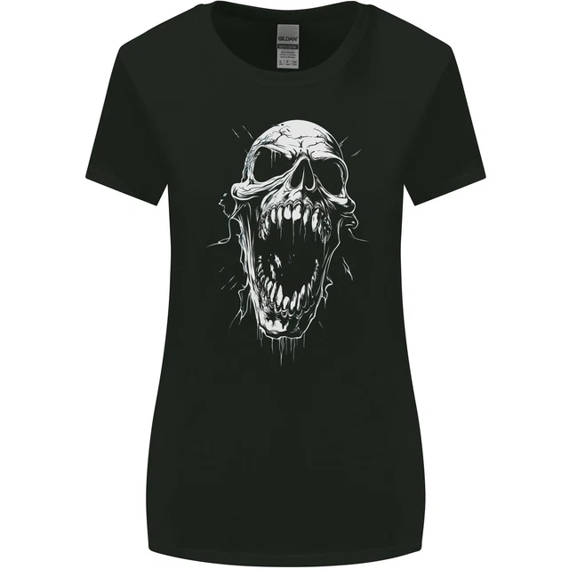 Hot Trending T-Shirt With Screaming Goth Horror Heavy Metal Gothic T ...