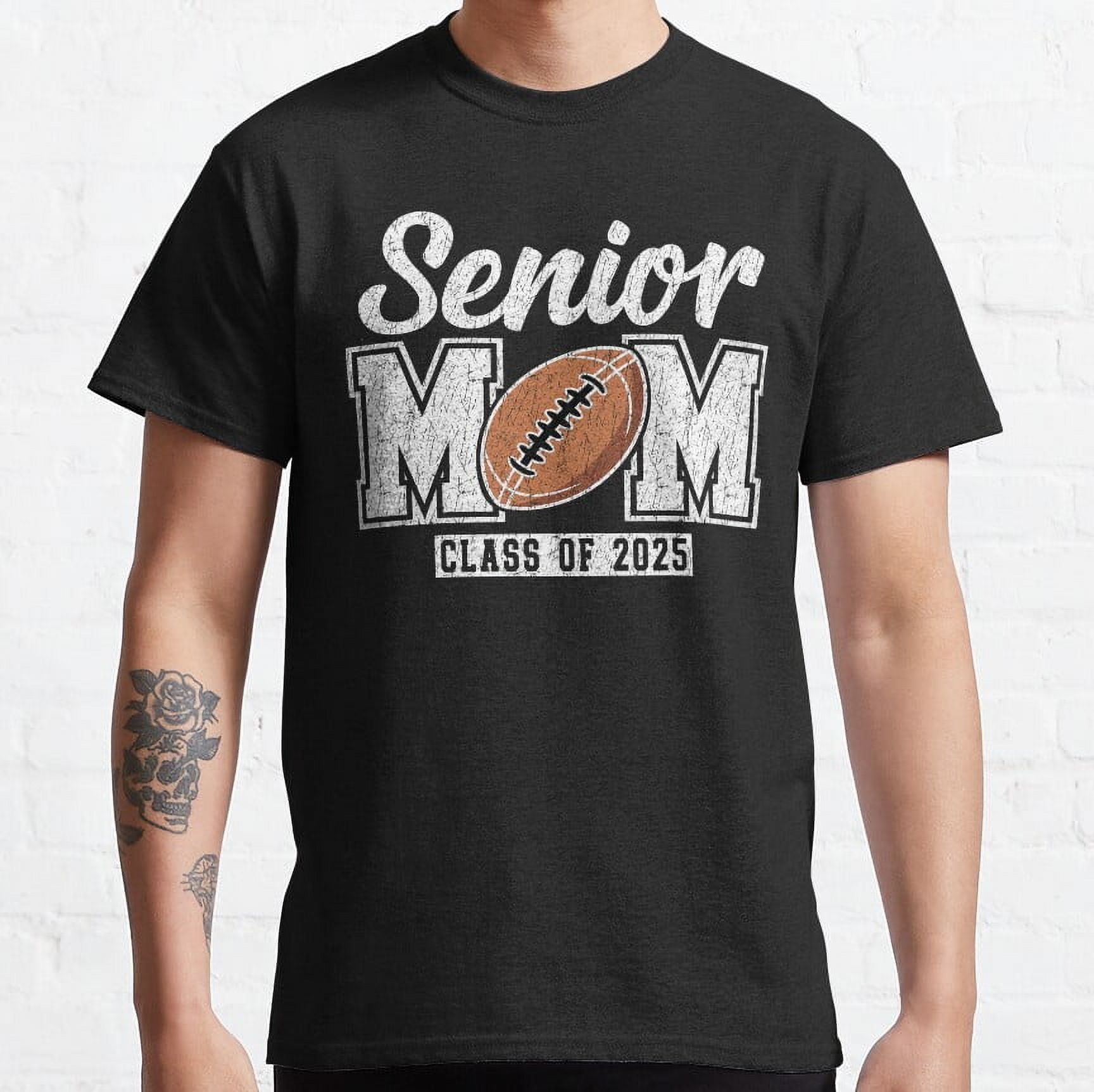 Hot Trending T-Shirt With Senior Football Mom Class Of 2025 Senior Mama ...