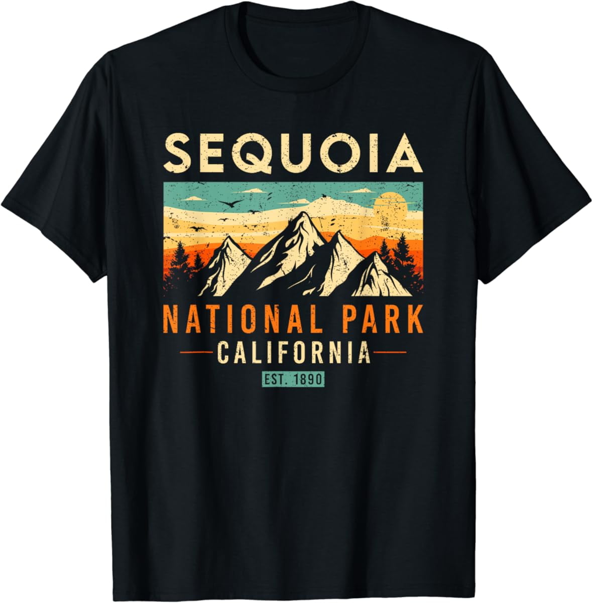 Hot Trending T-Shirt With Sequoia Est. 1890 Retro California National ...