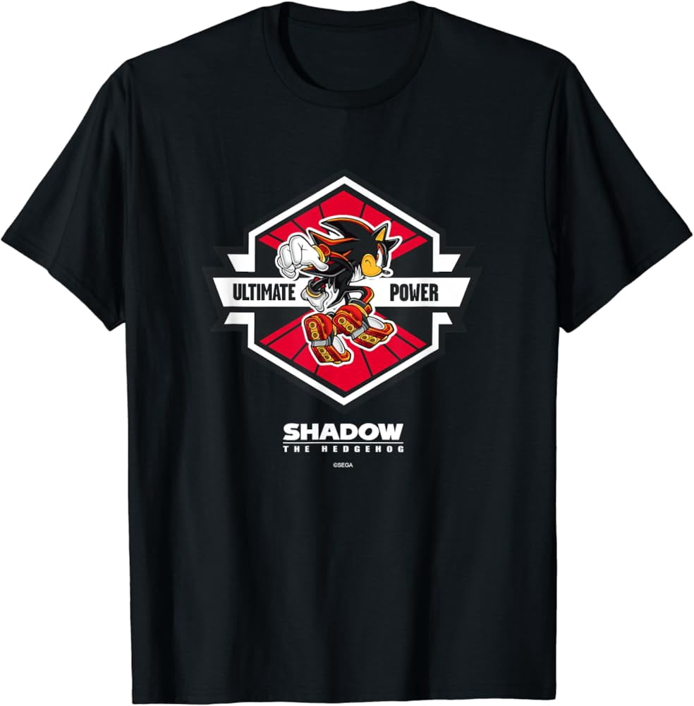 Hot Trending T-Shirt With Shadow The Hedgehog - Ultimate Power Patch ...
