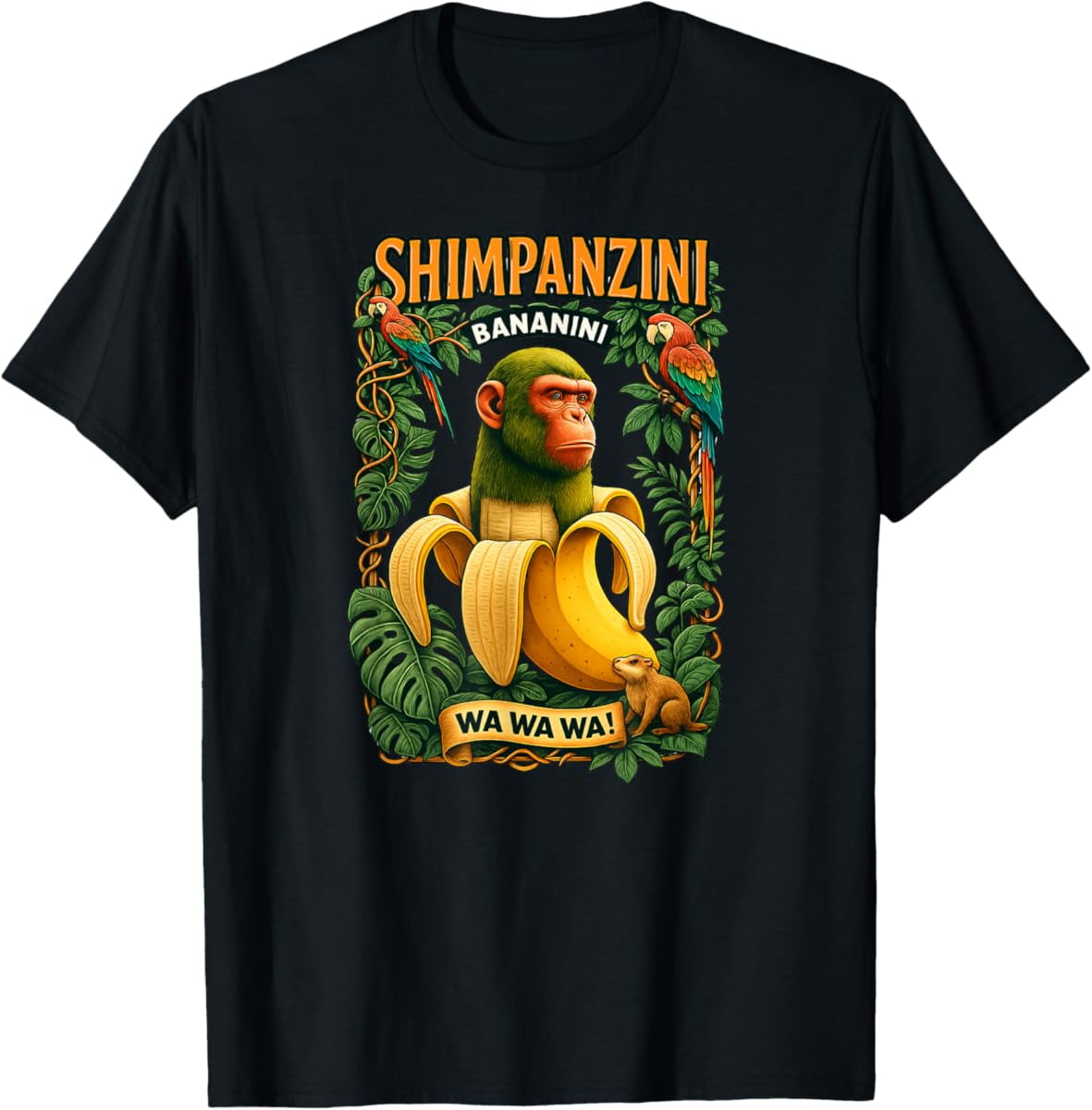 Hot Trending T-Shirt With Shimpanzini Bananini Italian Brainrot ...