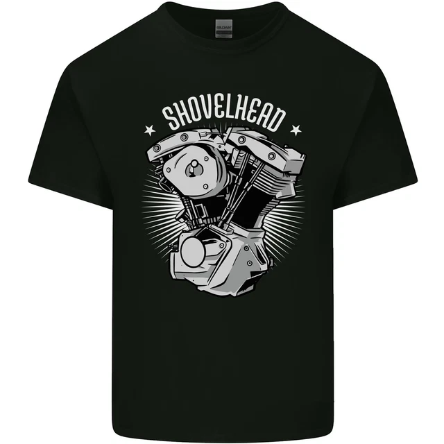 Hot Trending T-Shirt With Shovelhead Motorcycle Engine Biker T-Shirt ...