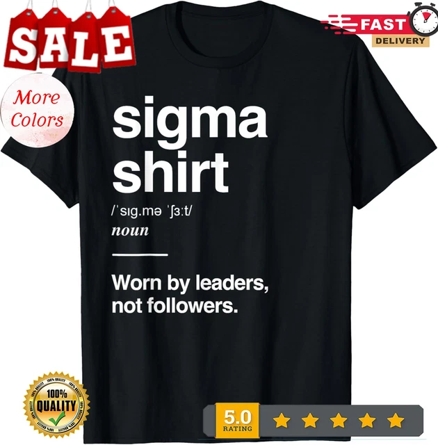 Hot Trending T-Shirt With Sigma Male Gen Alpha Slang Lone Wolf Leader ...