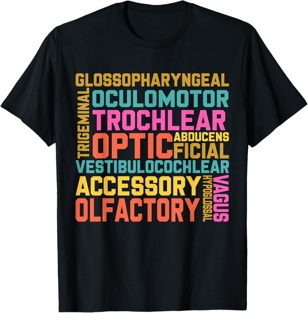 Hot Trending T-Shirt With Slp Cranial Nerves Speech Therapy Neurology ...