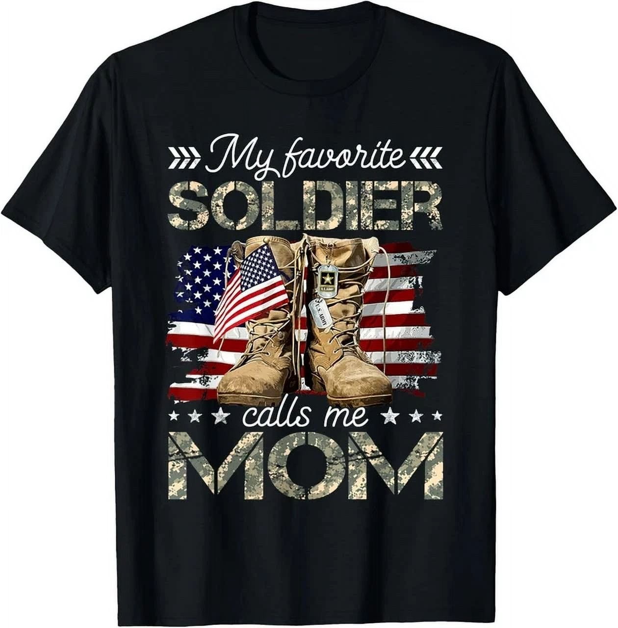 Hot Trending T-Shirt With Soldier Mom Army Mom Army Graduation Mom Design Design Preview Only ...