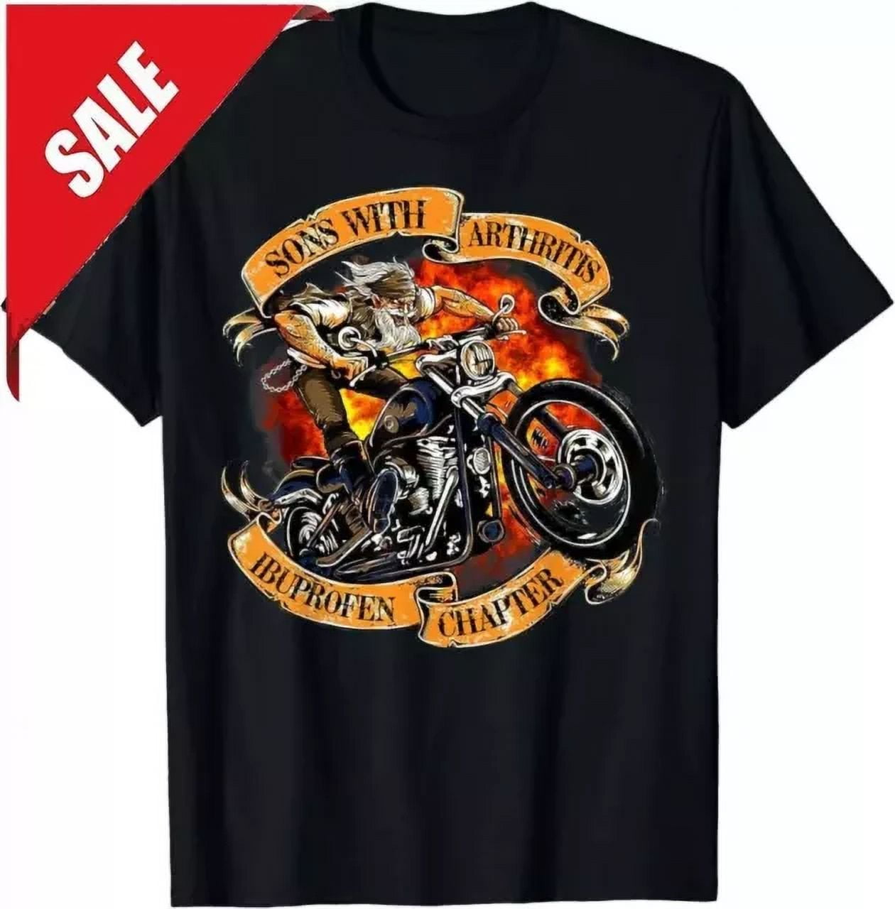 Hot Trending T-Shirt With Sons With Arthritis Ibuprofen Chapter Motorcycle Design Preview Only ...